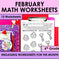 February Holiday Math Worksheets - 6th Grade - Presidents Day, Valenti ...