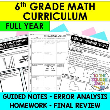 Quality Math Classroom Resources for Middle School | ToTheSquareInch ...