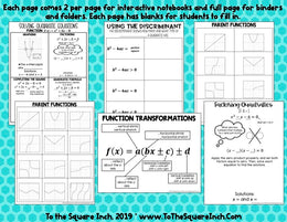 Math Guided Notes Reference Pages – To The Square Inch