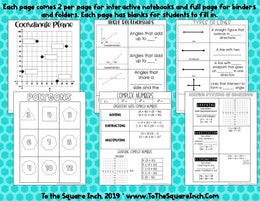 Math Guided Notes Reference Pages – To The Square Inch