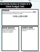 5th Grade Math Error Analysis Bundle – To The Square Inch