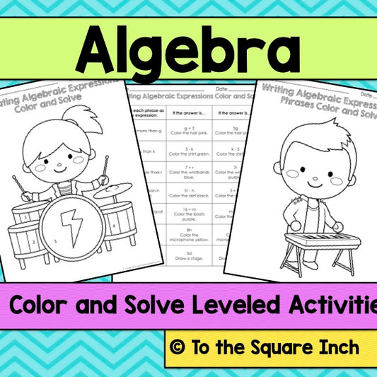 6th Grade Math Color by Number – To The Square Inch
