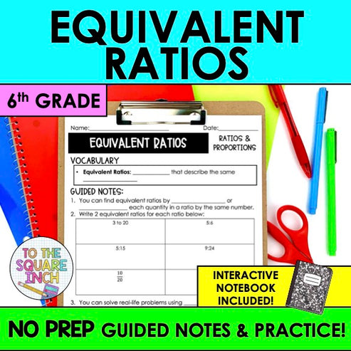 Equivalent Ratios Notes – To The Square Inch