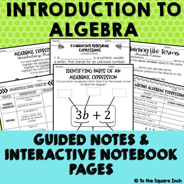 INTERACTIVE NOTEBOOK – To The Square Inch