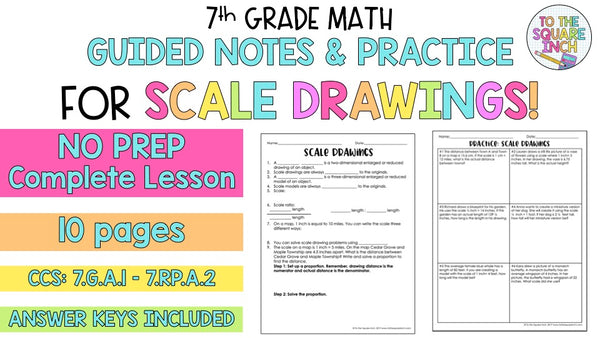 Scale Drawings Notes – To The Square Inch