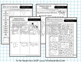 6th Grade Math FUN Worksheets – To The Square Inch