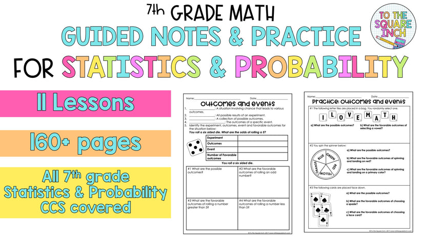 Statistics and Probability - 7th Grade Math Guided Notes – To The ...