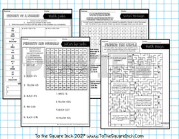 6th Grade Math FUN Worksheets – To The Square Inch