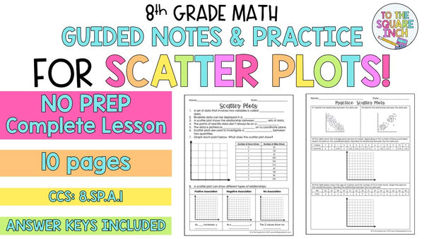 Scatter Plot Notes – To The Square Inch