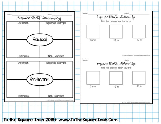 Square Root Notes – To The Square Inch
