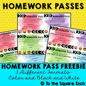 Homework Pass – To The Square Inch