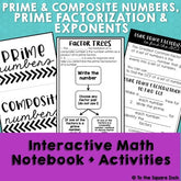 INTERACTIVE NOTEBOOK – To The Square Inch