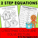 2 Step Equations Christmas Color and Solve – To The Square Inch